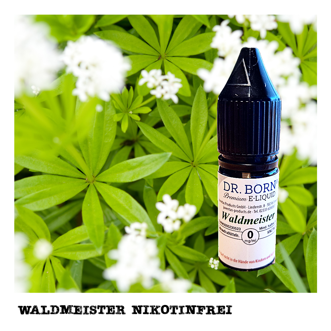 Waldmeister Aroma. E-Liquid Nikotinfrei dampfen mit Dr. Born